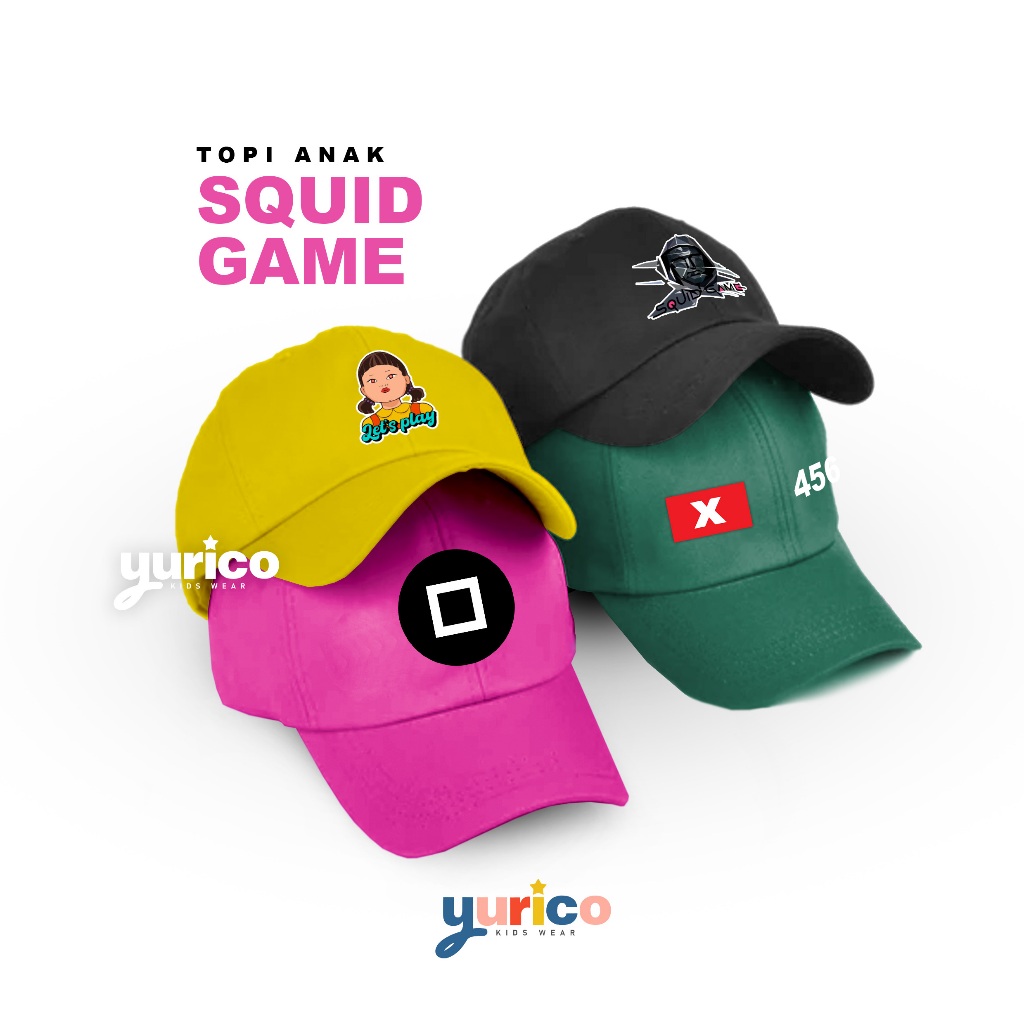 Squid Game Motif Children's Baseball Cap | Shopee Malaysia