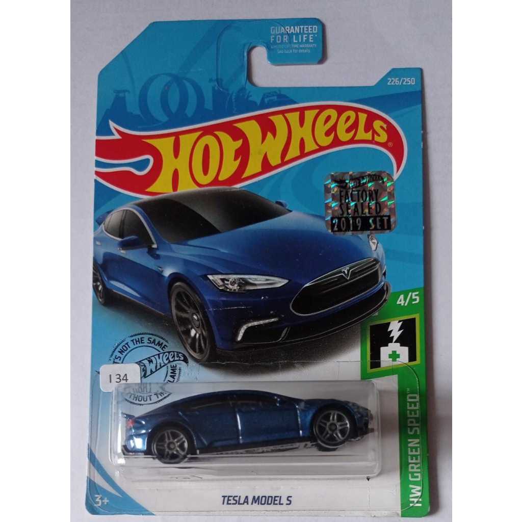 Hot Wheels - Tesla Model S Blue HW Green Speed Factory Sealed | Shopee ...