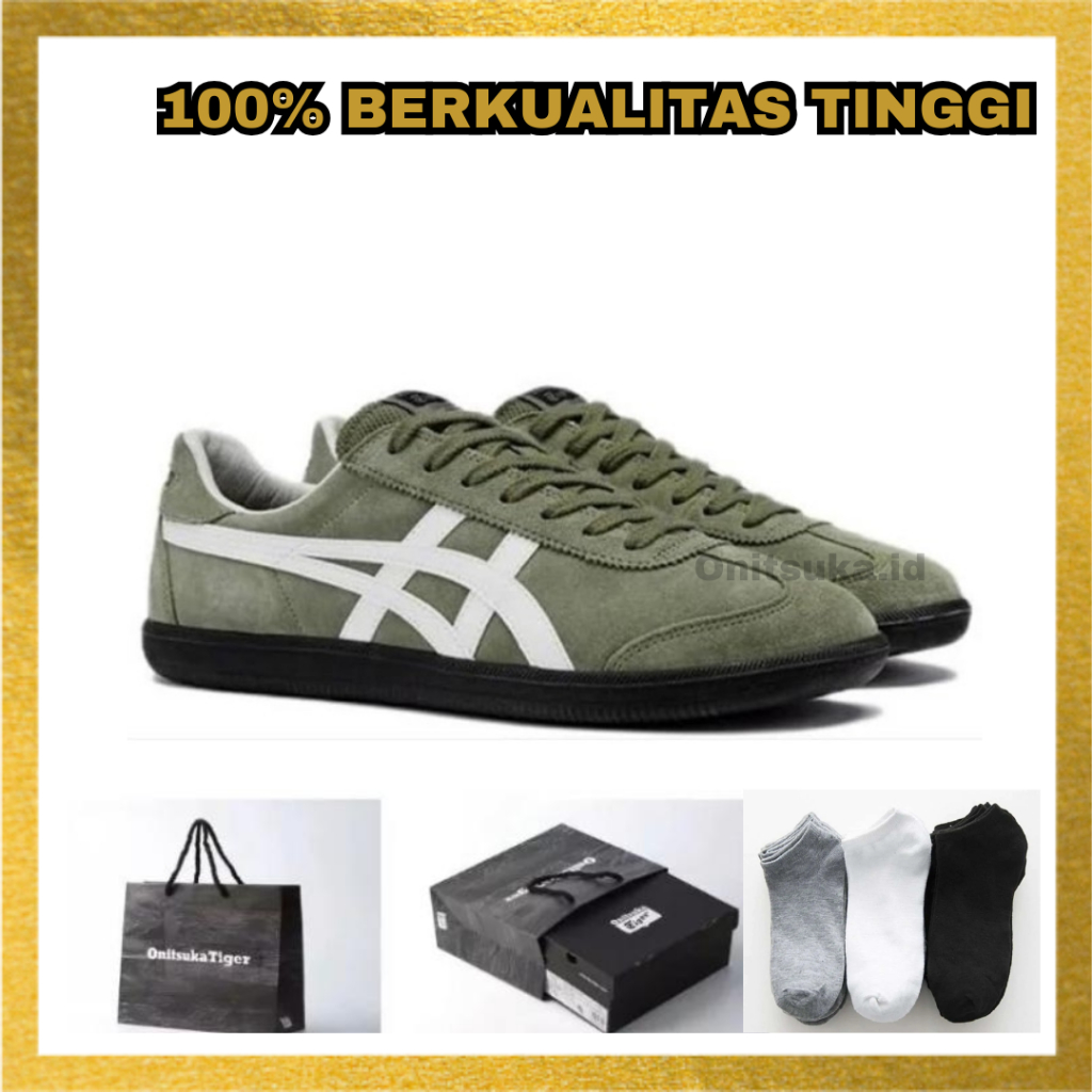 ONITSUKA TIGER - ONITSUKA TOKUTEN GREEN Shoes / ARMY / UNISEX | Shopee ...