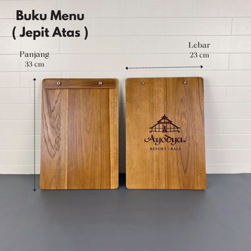 Restaurant Menu Book Coaster Menu Book FREE Engrave Logo | Shopee Malaysia