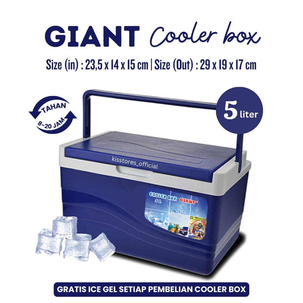 Giant Brand 5 Liter Cooler Box Not Marina Vaccine Box Cool Box Free Ice ...