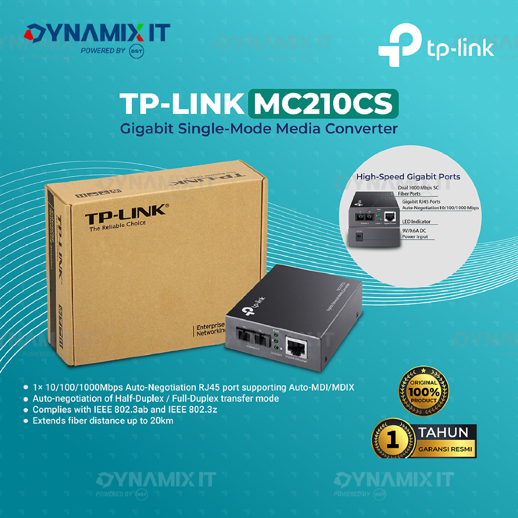 TP-Link TL-MC210CS Gigabit Single-Mode Media Converter FO | TPLink OFFICIAL GUARANTEE | Shopee ...