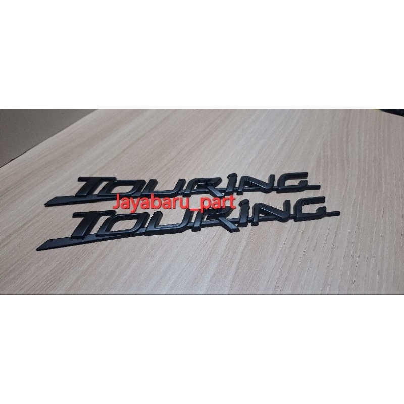 HITAM Original matte black Touring Panter logo writing Emblem | Shopee ...