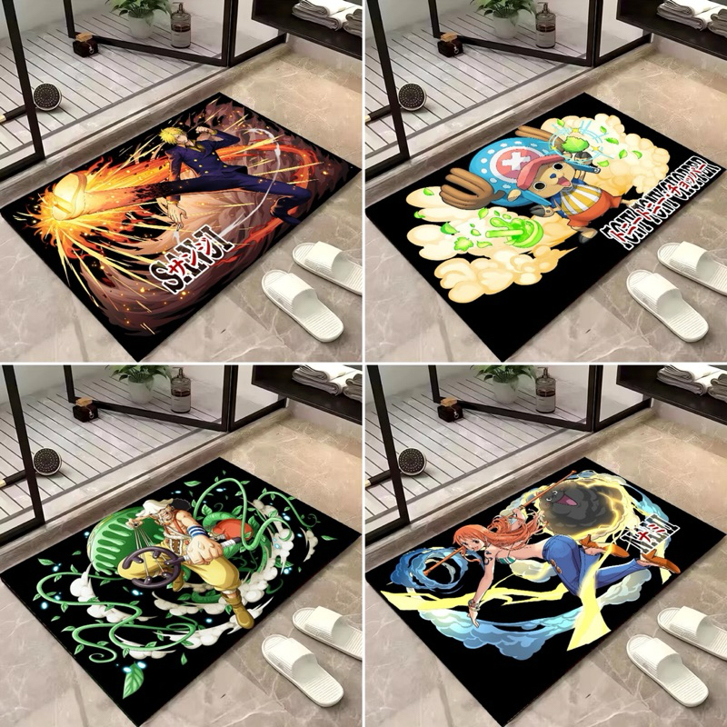 One piece anime character mat/aesthetic living room mat/anime anti-slip ...