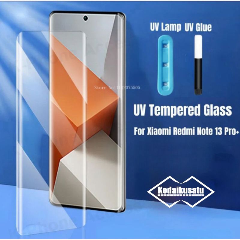 Xiaomi Redmi Note 13 Pro Plus 5G Tempered Glass CURVED UV LASER CURVED ...