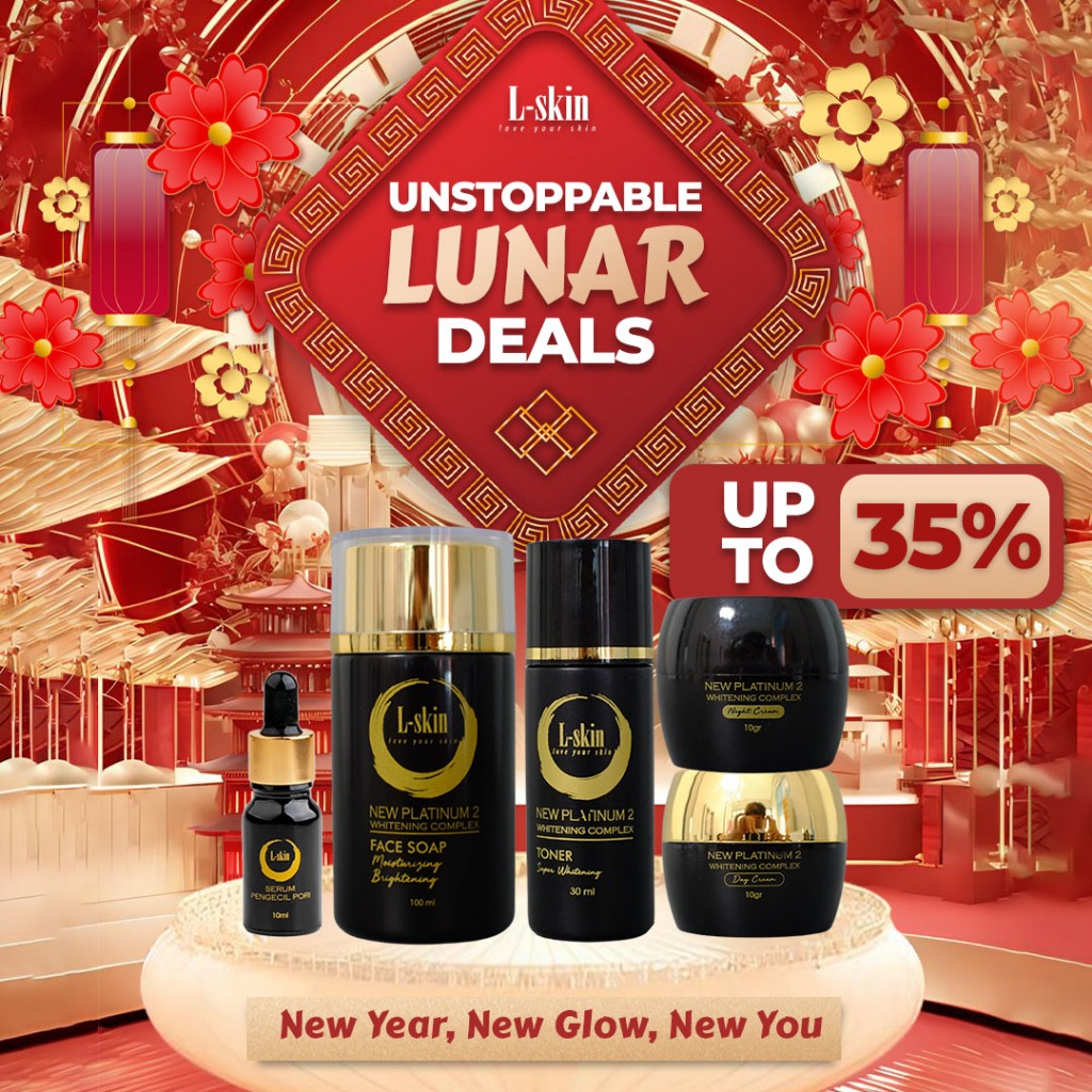 Lskin Platinum 2 Skincare Glowing Facial Whitening Cream Package ...