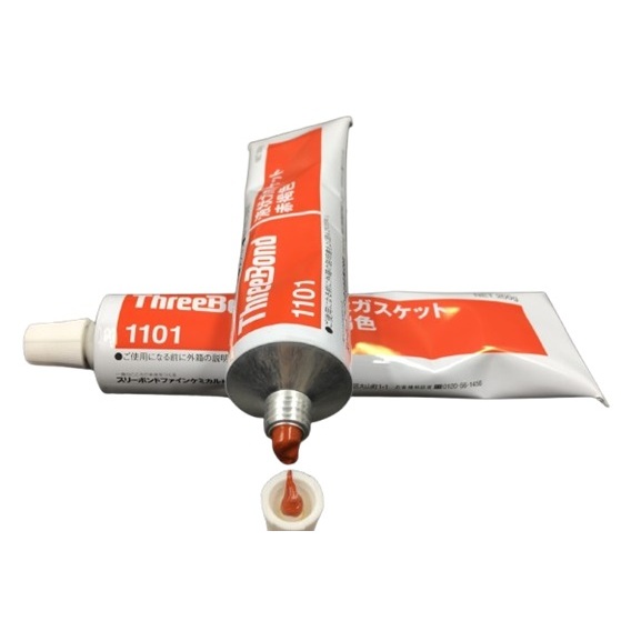 Threebond 1101 liquid gasket plastic rubber red tube reddish brown ...