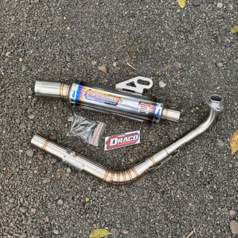 Draco exhaust type salemba half blue vario aerox nmax vario160 beat mio ...