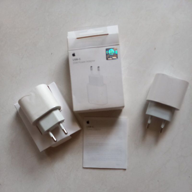 Original 20 watt USB type C Fast Charging iphone Power Adapter | Shopee ...