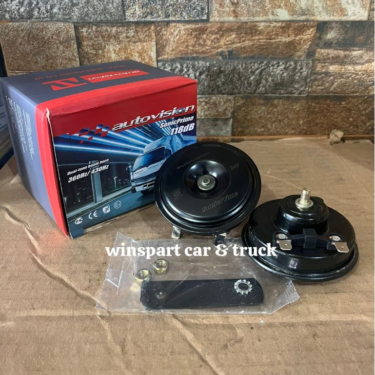 Car Truck Horn 24V 118DB Autovision Sonic Prime Disc Horn Dual Tone ...