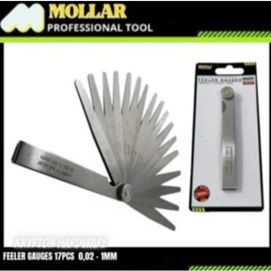 Mollar feeler valve adjustment tool 0,02-1mm 17 blade | Shopee Malaysia