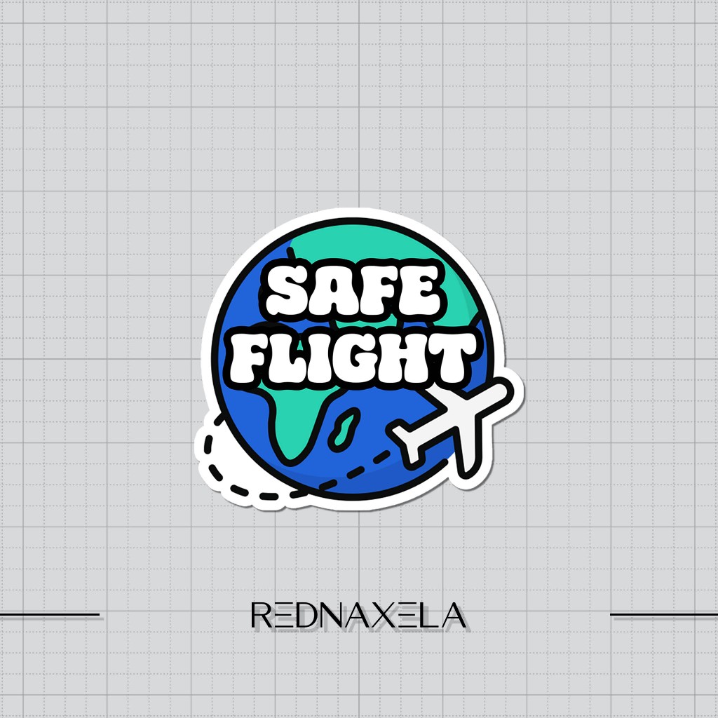 Vinyl Safe Flight Sticker 2 Suitcase Sticker Outdoor Waterproof Sticker ...