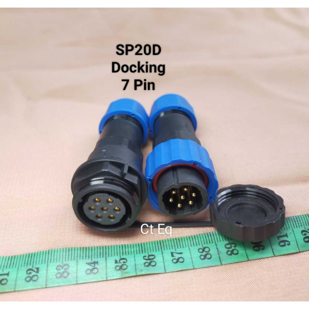 Sp20d 7 Pin Docking Connector IP68 Plug Male n Plug Female SP 20 ...