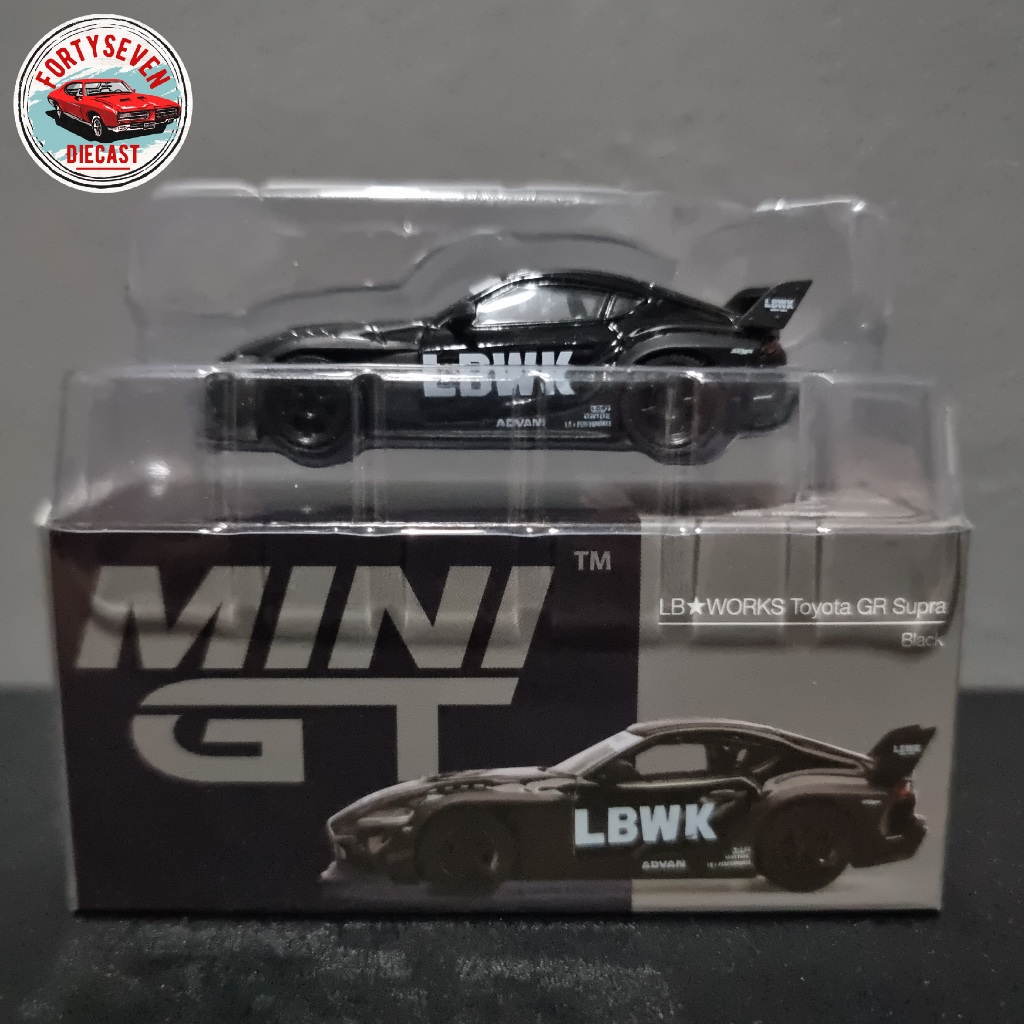 Mini GT mgt minigt 236 LB WORKS Toyota GR Supra Black Unsealed loose ...