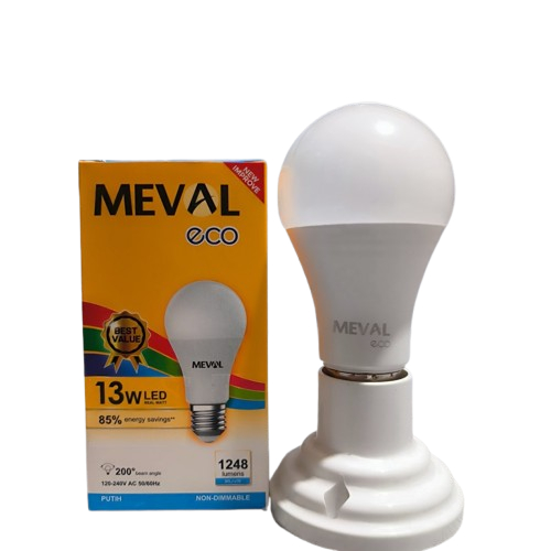 PUTIH CAHAYA Meval ECO LED BULB LIGHT 13W WHITE LIGHT SNI | Shopee Malaysia