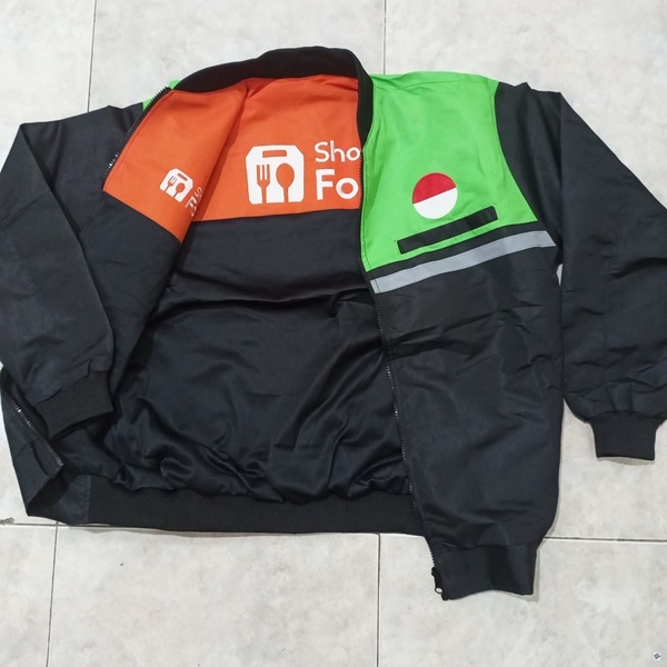 Grab jacket behind sopi can be worn back and forth cool | Shopee Malaysia