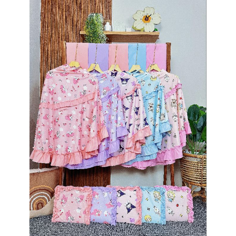 KATUN Mukena for kindergarten children aged 3 - 6 years, character ...