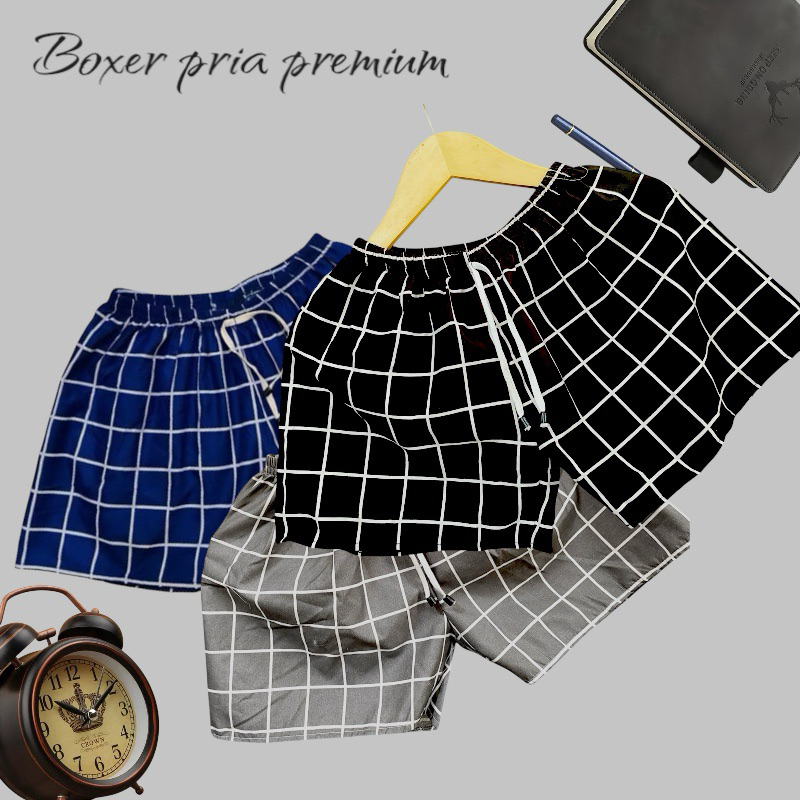 Package of 3 pcs men's boxers/men's shorts | Shopee Malaysia
