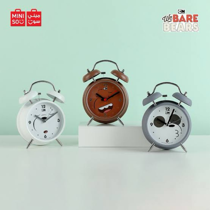 Miniso We Bare Beara alarm Clock / alarm Clock, sound Clock | Shopee ...