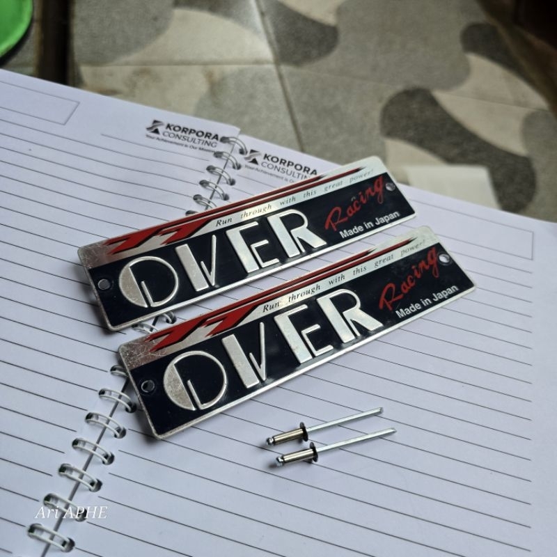 OVER RACING Original Japan Emblem Logo Exhaust Type TTF TT Formula ...