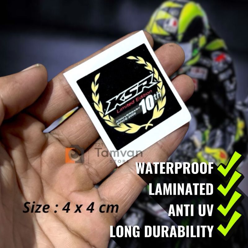 KAWASAKI KSR LIMITED EDITION 10TH ANNIVERSARY STICKER | Shopee Malaysia