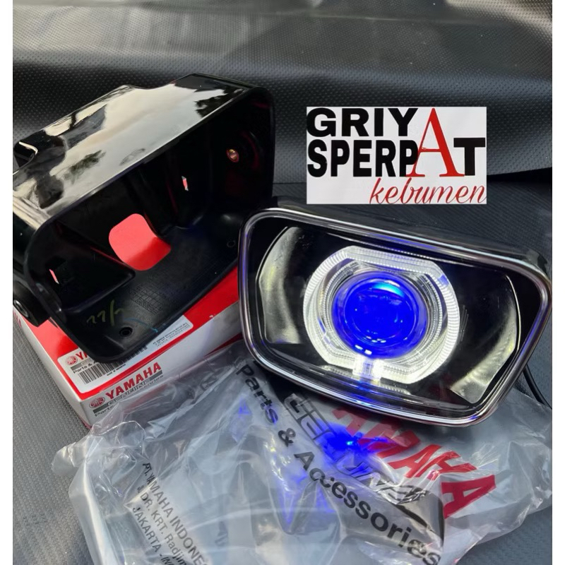 Rx king biled billed headlights with original clear mica ring shell ...