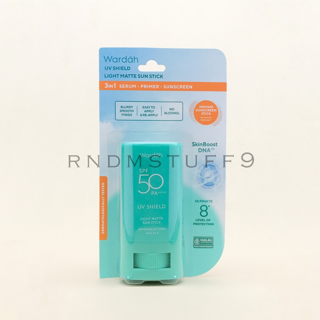 Wardah UV Shield Light Matte Sun Stick SPF 50 PA +++ - 22 gr | Shopee ...