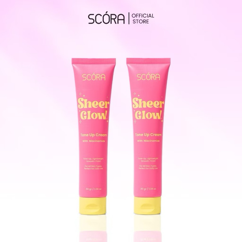 Scora Sheer Glow Tone Up Cream 30 Gr | Shopee Malaysia