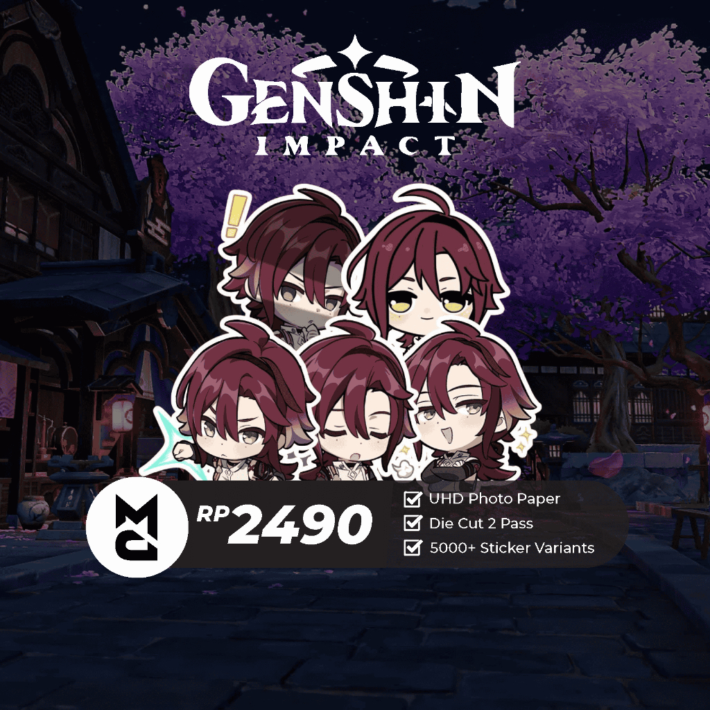 HP Genshin Impact Heizou Sticker Aesthetic Anime Sticker for Cell Phone ...
