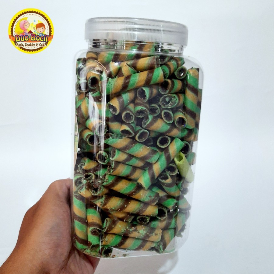 Astor Green Tea 2 Liter JAR / Wafer Roll Barcelona - Duo Bocil Snack ...