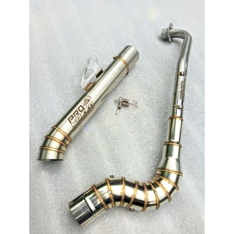 Pro Sped Pipe canister conical open specs exhaust Pipe for Wave 125 Xrm ...
