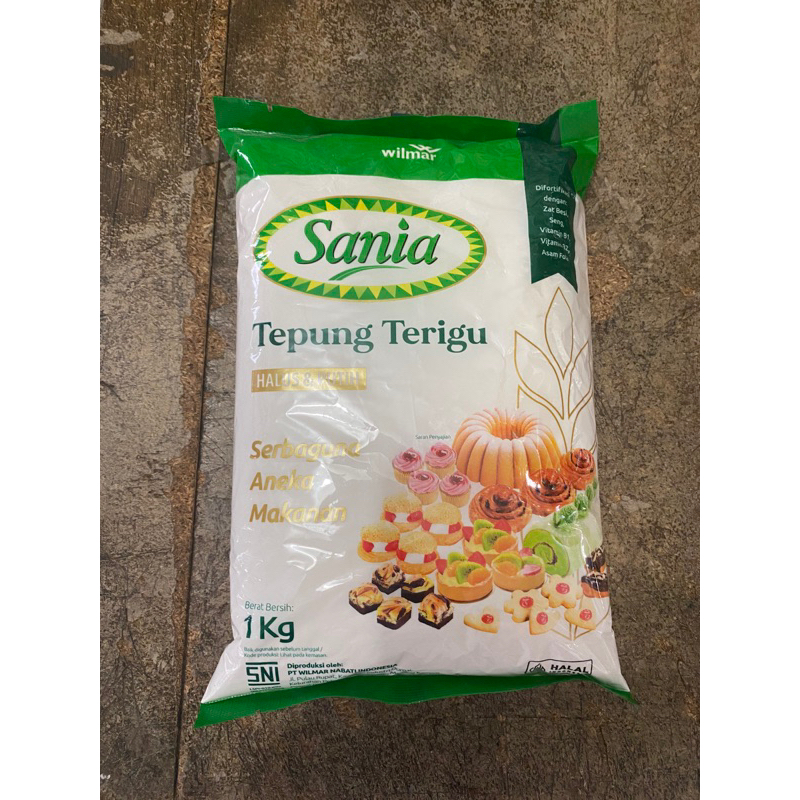Sania MULTIPURPOSE WHEAT FLOUR 1KG | Shopee Malaysia