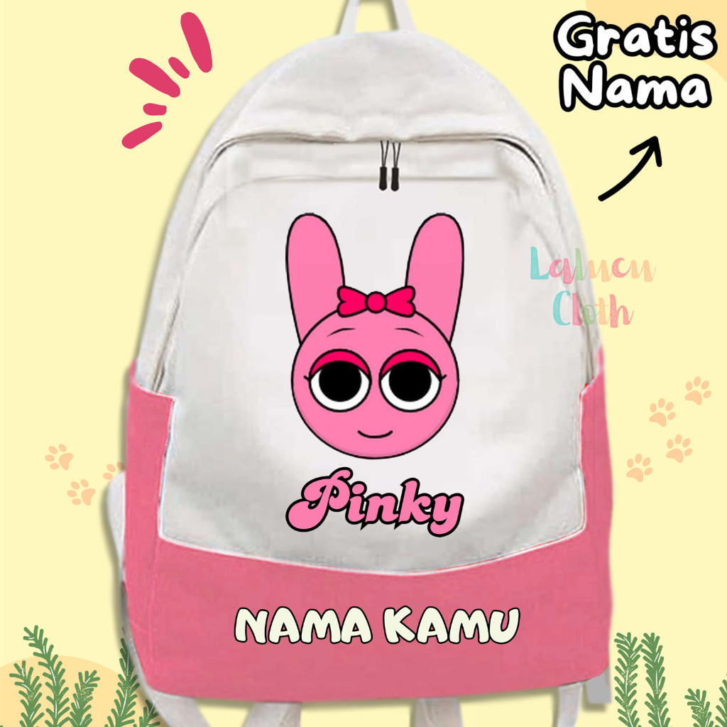 Sprunki INCREDIBOX PINKY CHILDREN'S BACKPACK / SPRUNKI CHILDREN'S ...