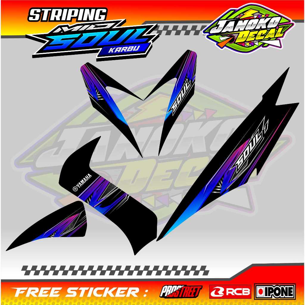 Yamaha MIO SOUL KARBU VARIATION STRIPING / YAMAHA MIO SOUL KARBU ...