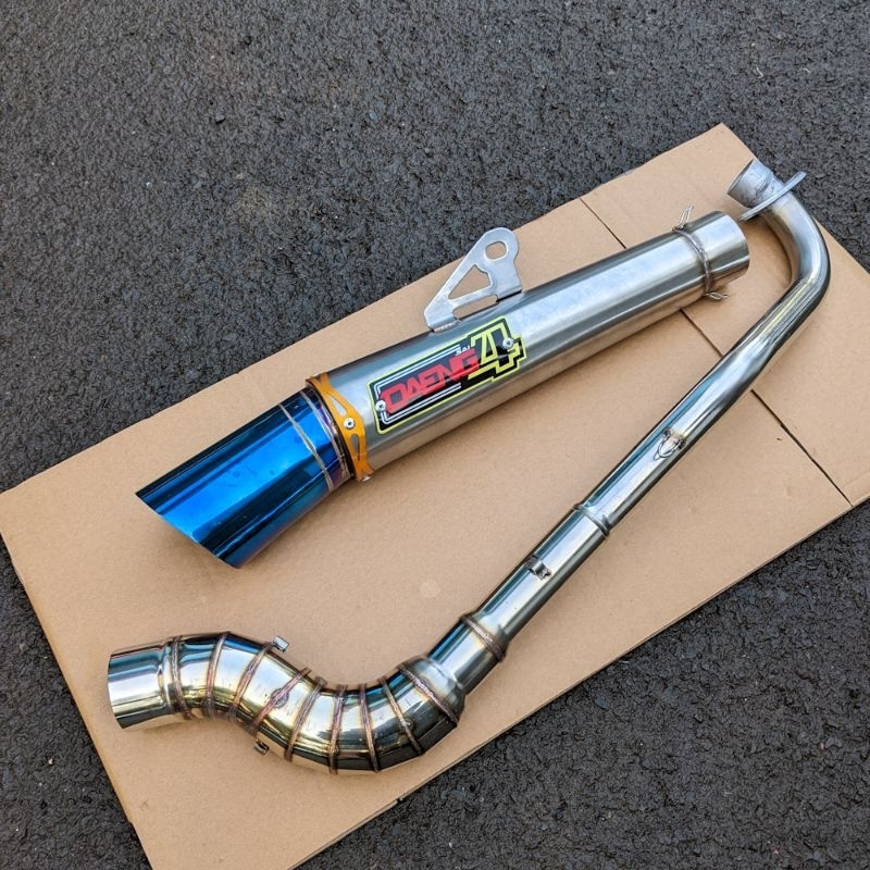 Daeng sai4 Canister open pipe 51mm for Wave 100 110 125 Xrm 100 110 125 ...