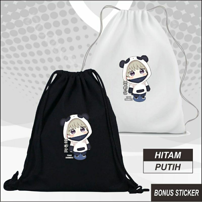 Cute Toge Inumaki Drawstring Bag Chibi Jujutsu Kaisen Anime Manga ...