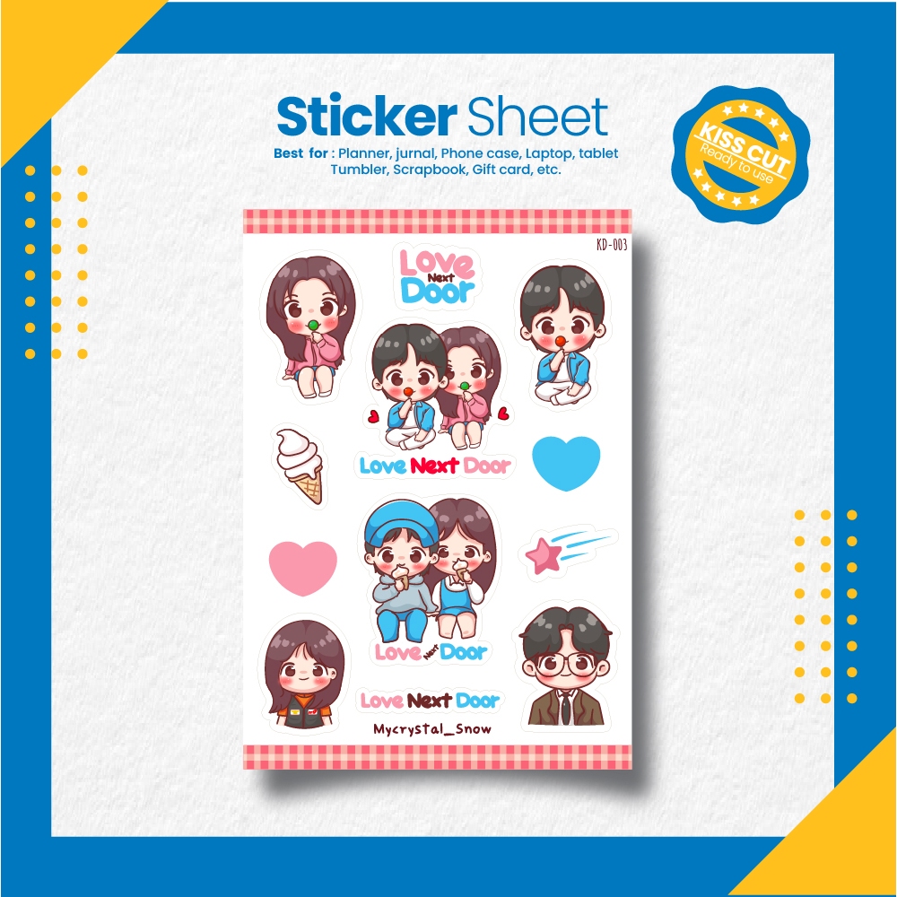 Kdrama Love Next Door Sticker Sheets [KD-003] | Shopee Malaysia