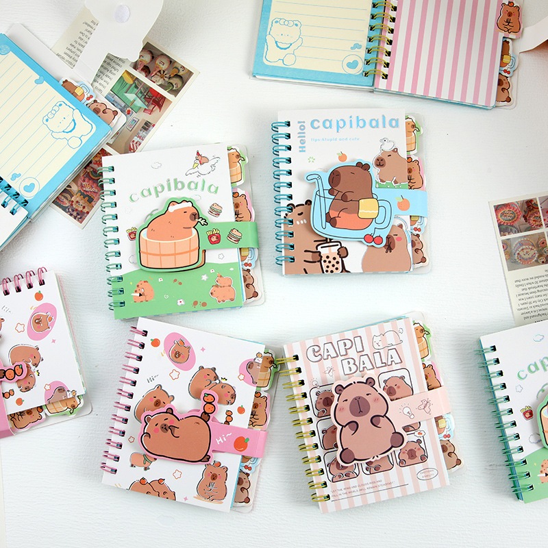 Lucky CAT - MINI NOTES CAPYBARA CAPIBALA BINDER | Capi BALA | Capy BARA ...