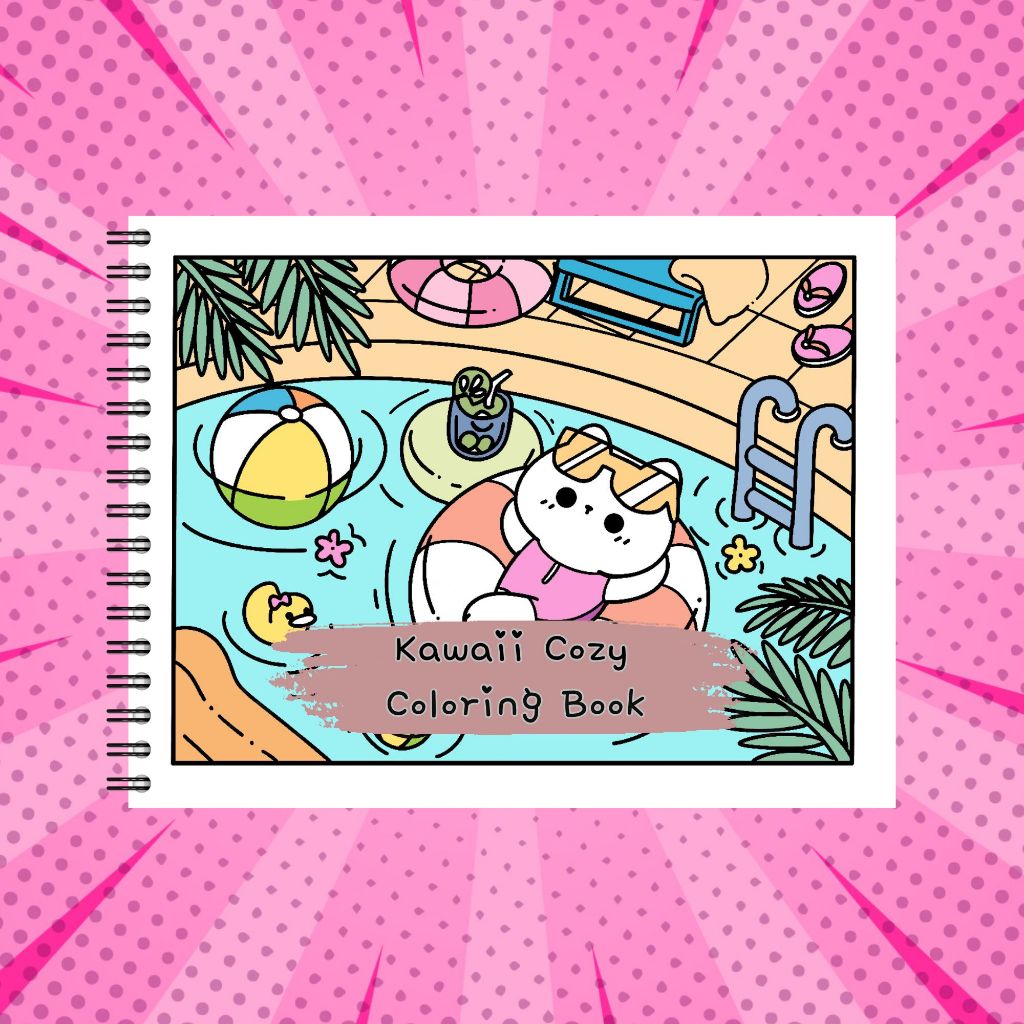 Kawaii Cozy Coloring Book / Coloring Book for Adults and Teens - Thick ...