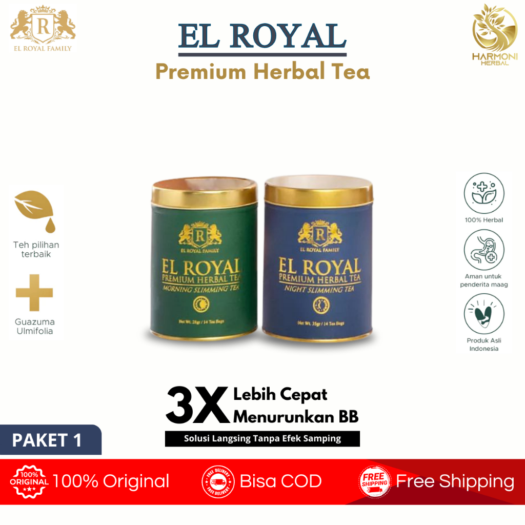 El Royal Premium Herbal Tea 100% Original Smoothing Digestion Diet And ...