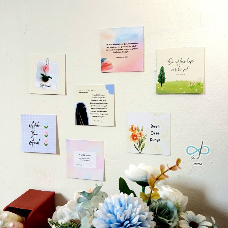HIASAN DINDING Art Print/Wall Decor/Post Card/Mini Poster Print Islamic ...