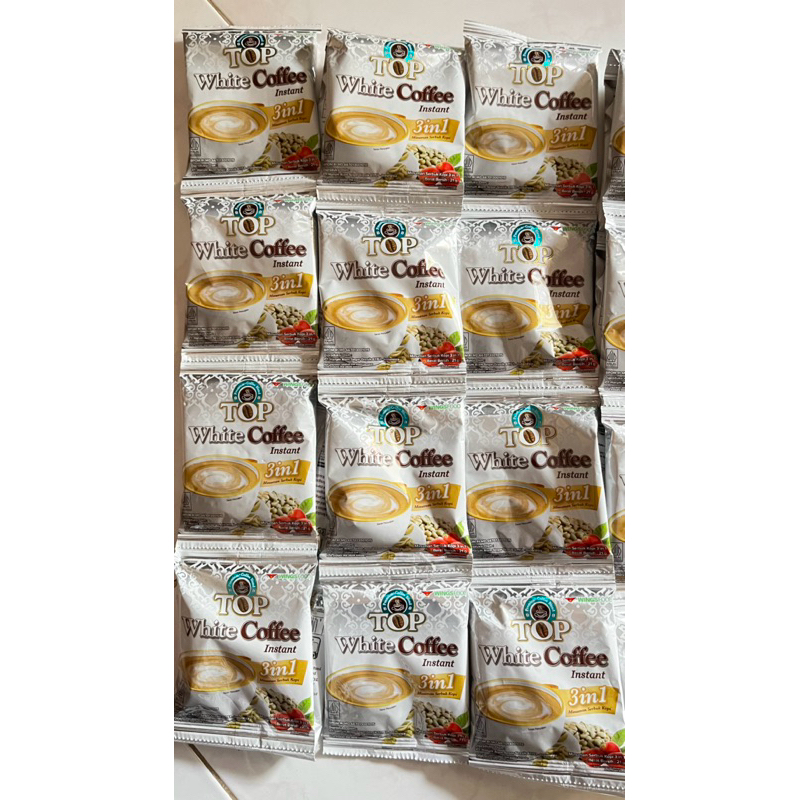 Top White Coffee 3 in 1 (1 pack contains 12 sachets) x 21 gr. Top ...