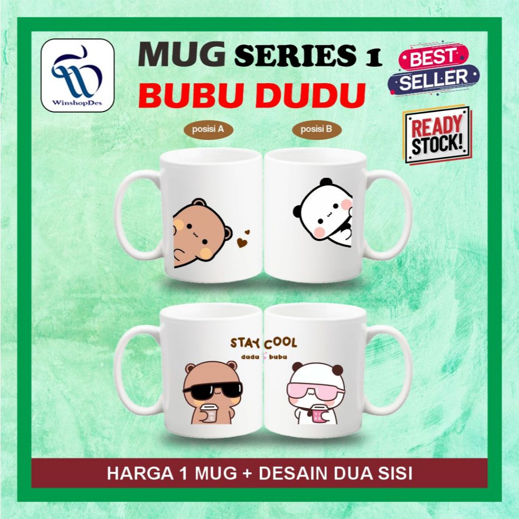 Character MUG/BUBU & DUDU MUG/Funny MUG/Standard Glass BUBU DUDU ...