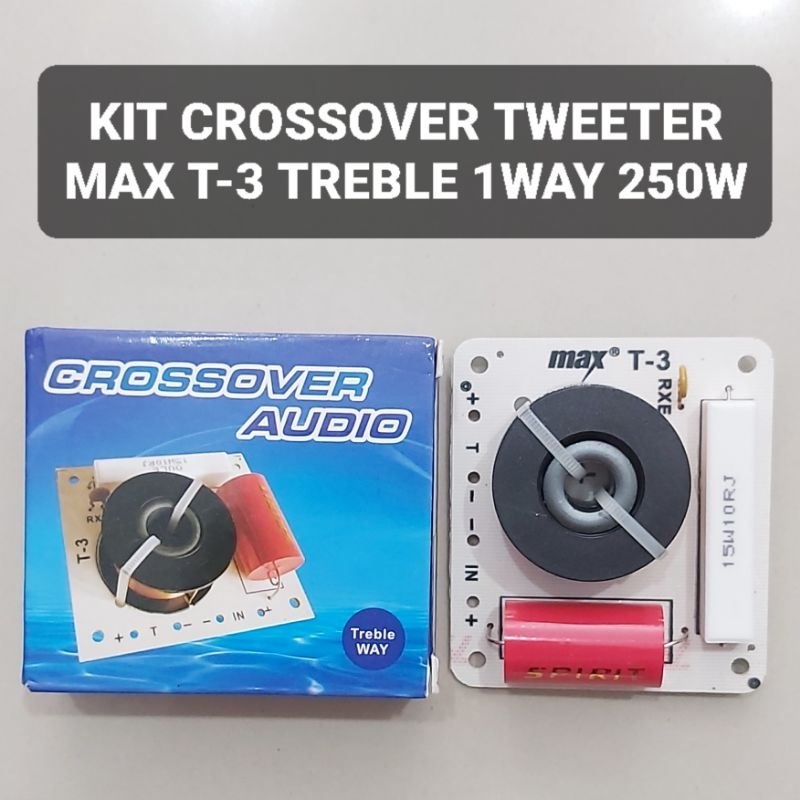 Max 1 Way Tweeter Crossover 250 Watt Max T-3 Cross Over Passive ...