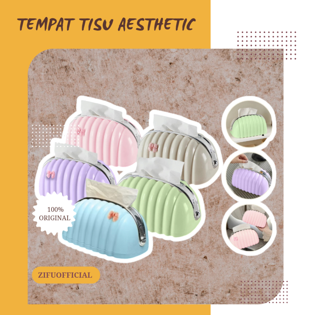 Cute Shell Design Tissue Box Aesthetic Tissue Box / Minimalist Tissue ...