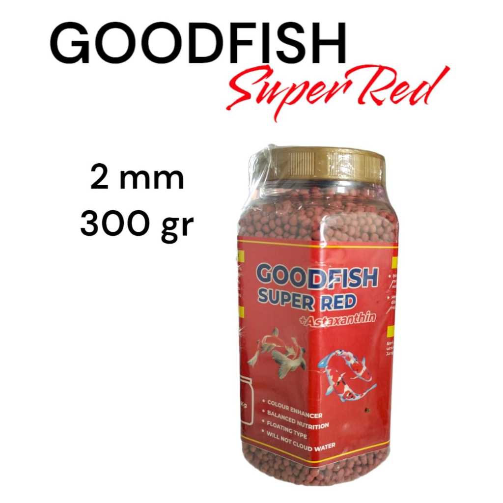 Koki KOI GOODFISH FISH PELLETS SUPER RED 300 GR 2mm Astaxanthin ...