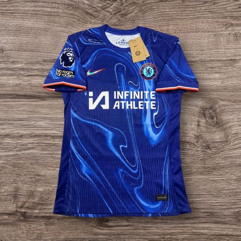 Football JERSEY PLAYER ISSUE CHELSEAA HOME 2024 2025 FULL PATCH TOP ...