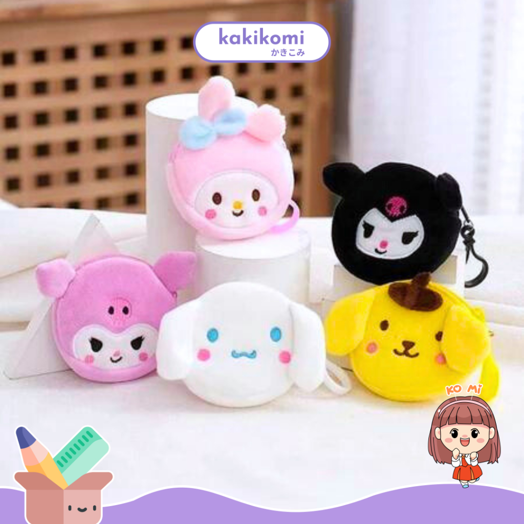 Sanrio Wallet Pouch Unique Cute Sanrio Coin Wallet Cinnamoroll Pompurin ...