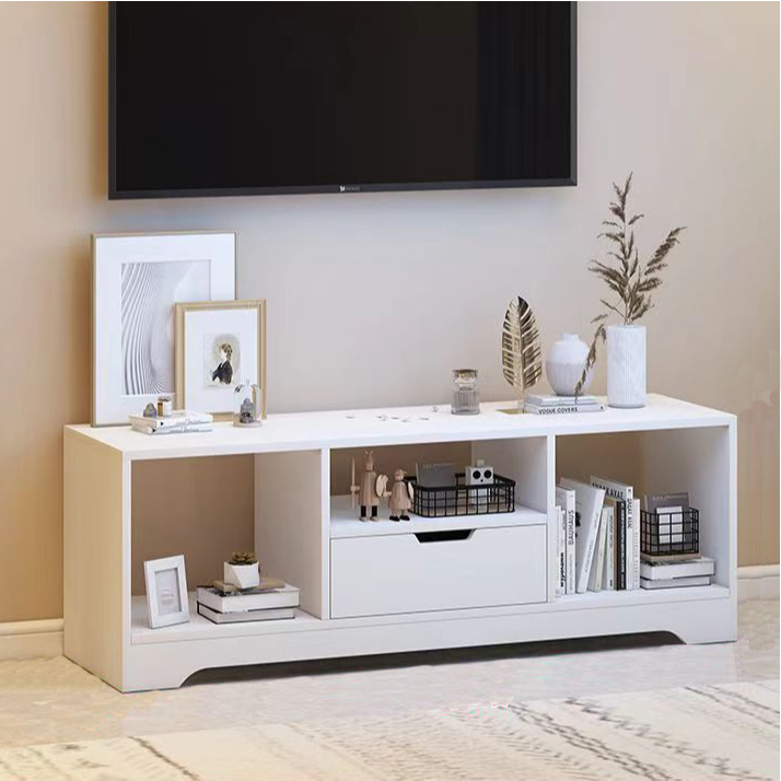 PUTIH KAYU Or home Modern Minimalist White Wood TV Table Minimalist TV ...