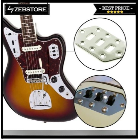 Control Slide Switch Plate Guitar Fender Jaguar Chrome | Shopee Malaysia